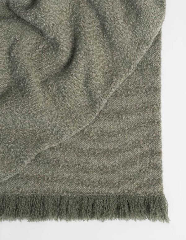 Clive Wool Throw | Boucle - RED